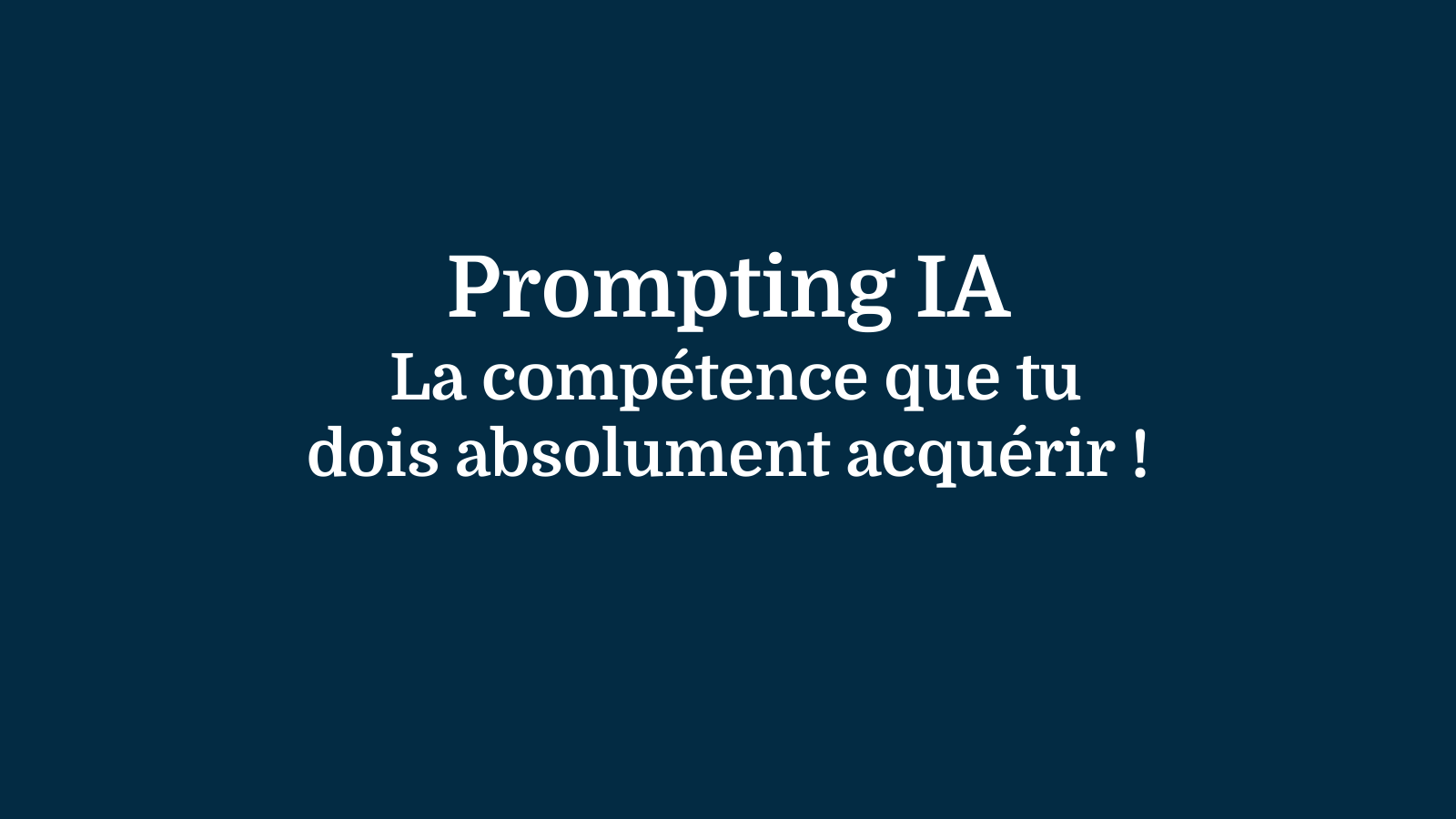 Prompting IA : Devenez expert avec cette méta-compétence incontournable